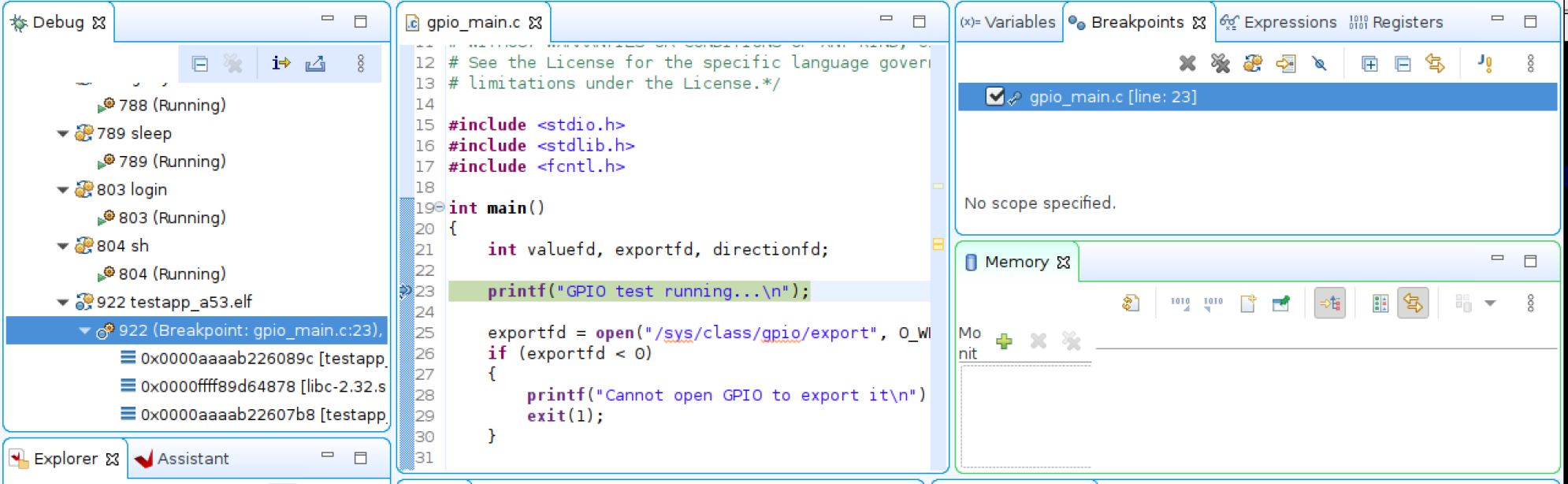 Advanced Debug Techniques — Embedded Design Tutorials 2022.1 documentation
