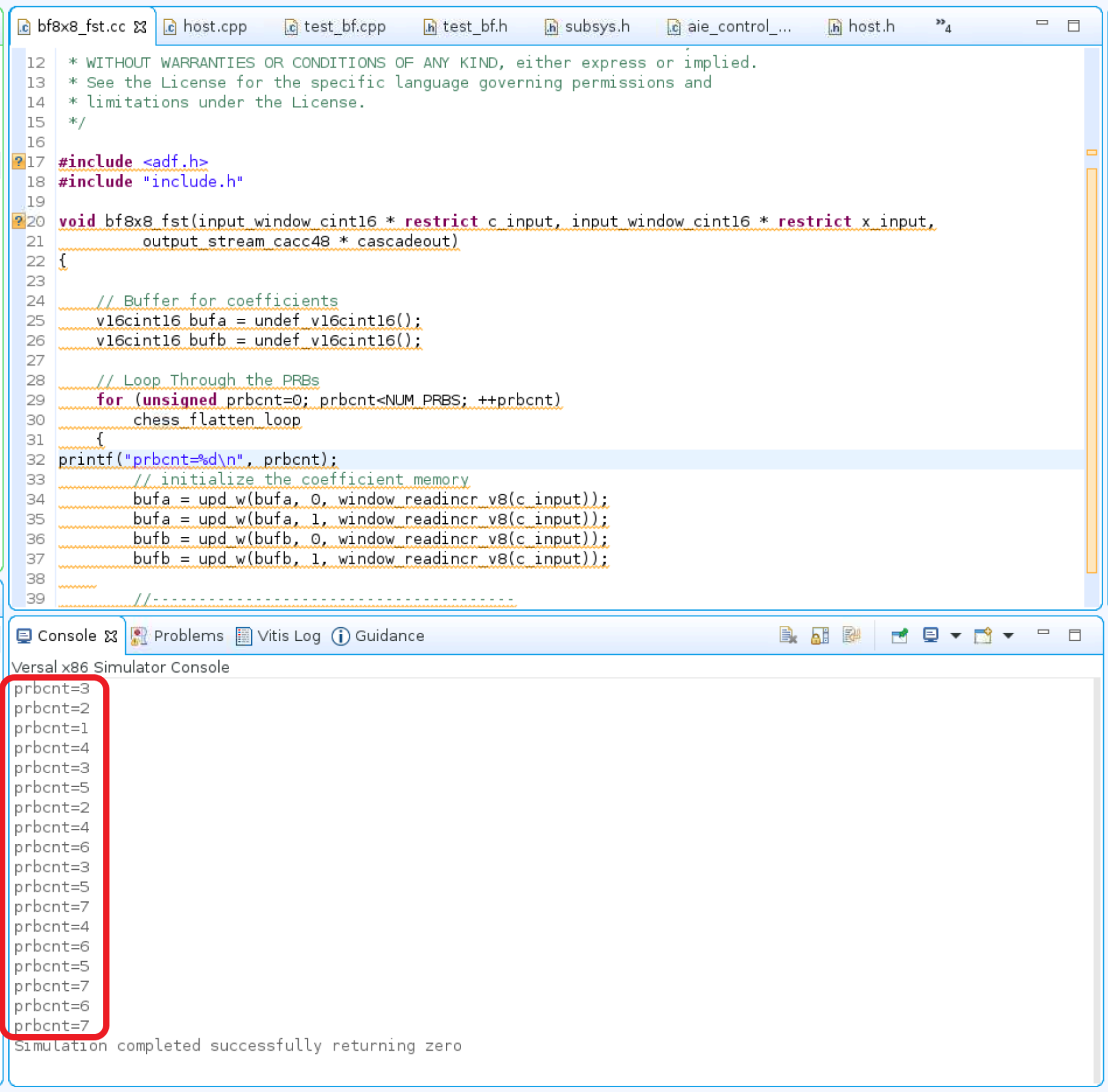 AI Engine Debug with Software Emulator — Vitis™ Tutorials 2021.1 ...