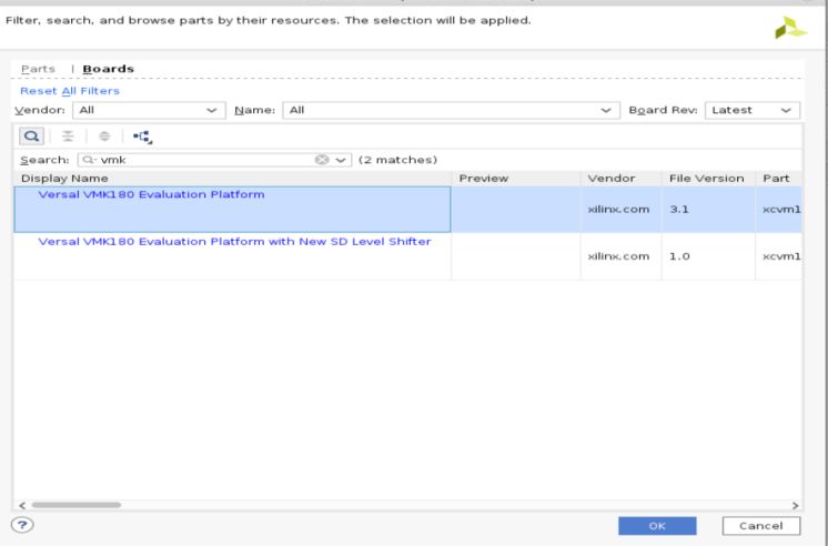Steps to Build the TRD Package for VMK180 Board — VCK190 Ethernet TRD ...